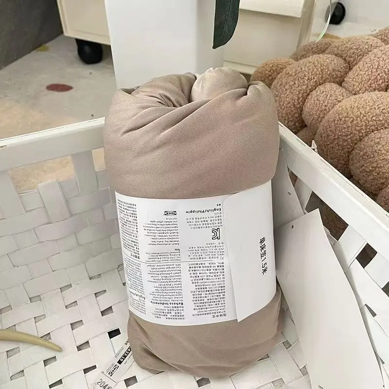 Knitted-Cotton-Fitted-Sheet-Single-Double-Bed-Sheet-Solid-Mattress ...