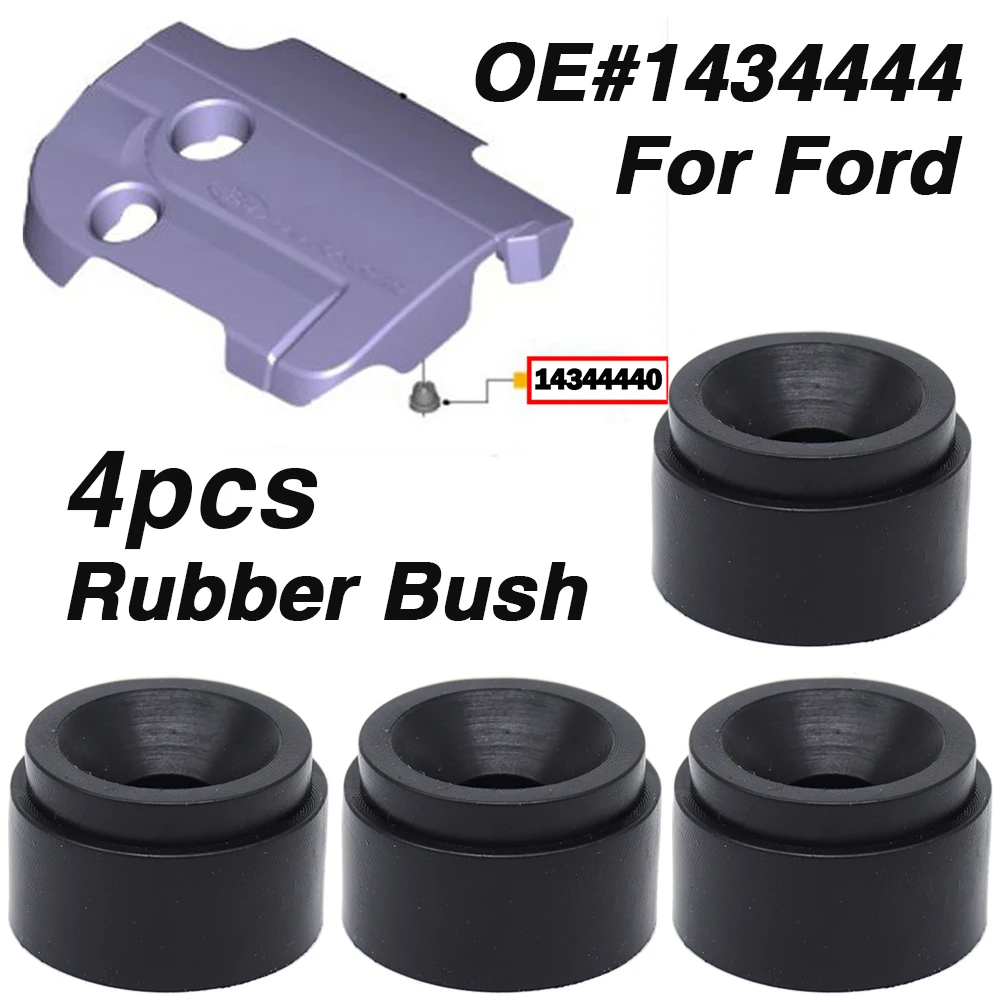 4PCS ฝาครอบเครื่องยนต์ติดตั้งยาง Push On Bush ป้องกันภายใต้ยามสำหรับ ...