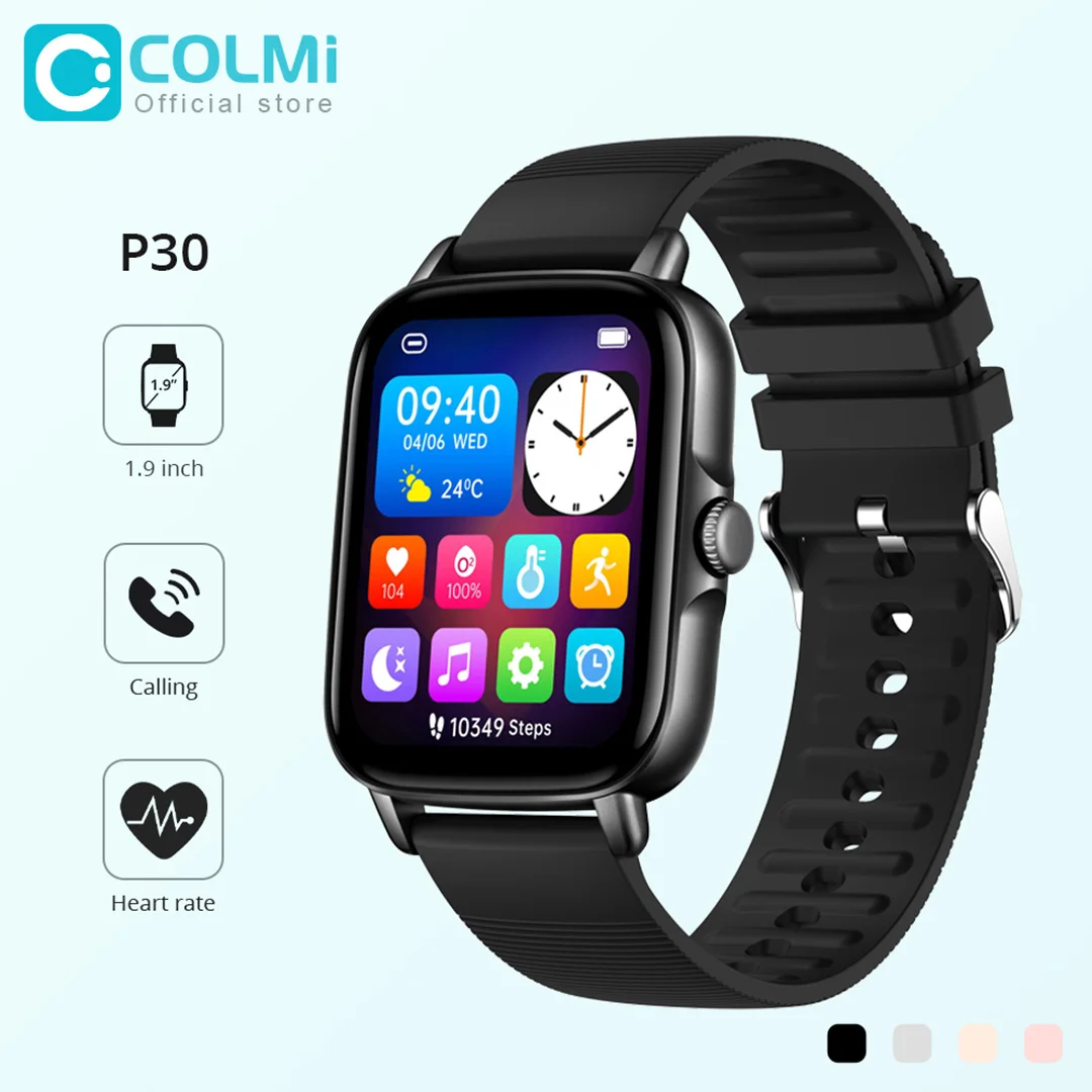 COLMI-P30-1-9-Inch-Smart-Watch-Men-Heart-Rate-Sleep-Monitor-IP67 ...