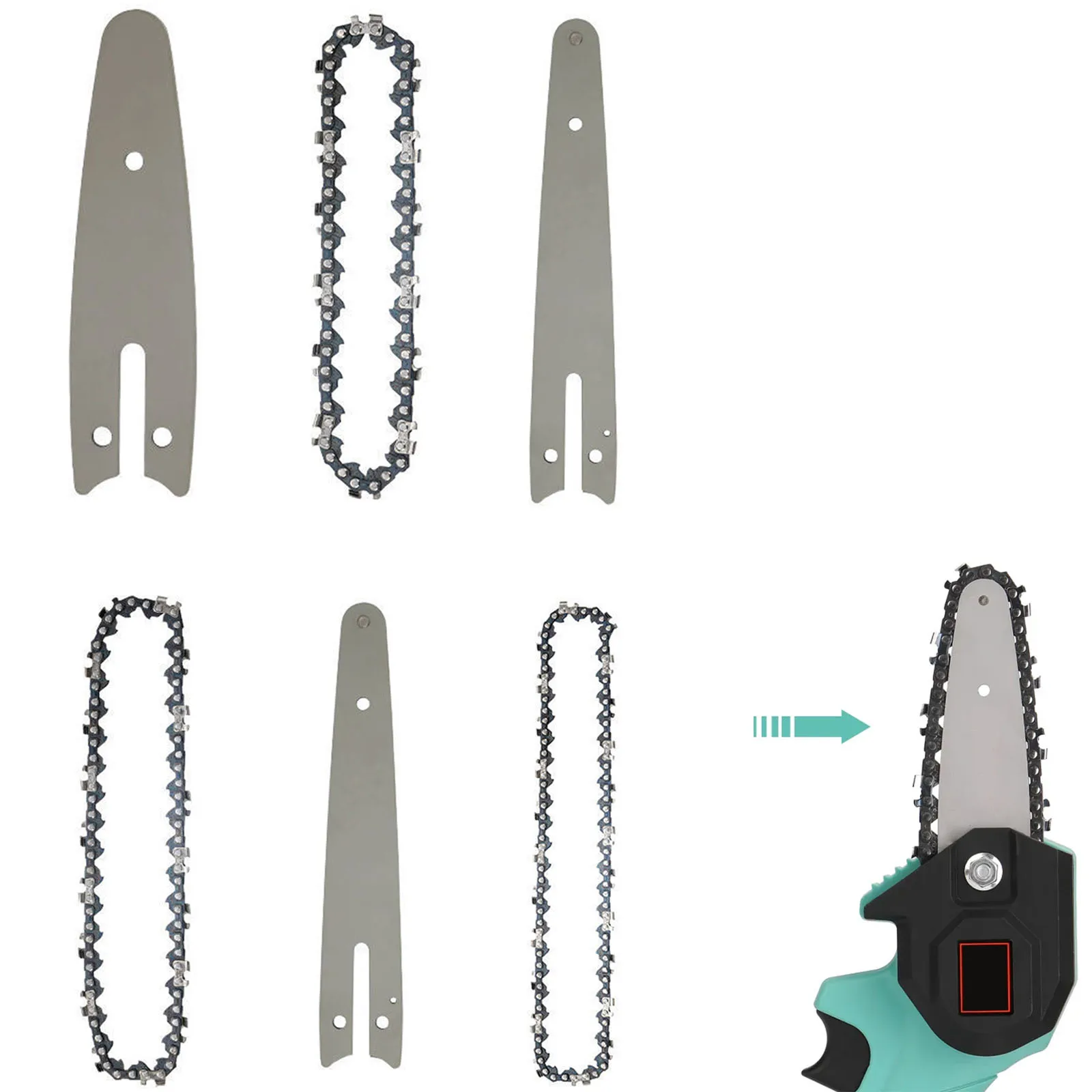 4-Inch-Chains-for-Electric-Saw-Chainsaw-Woodworking-Tool-13cm-Guide ...