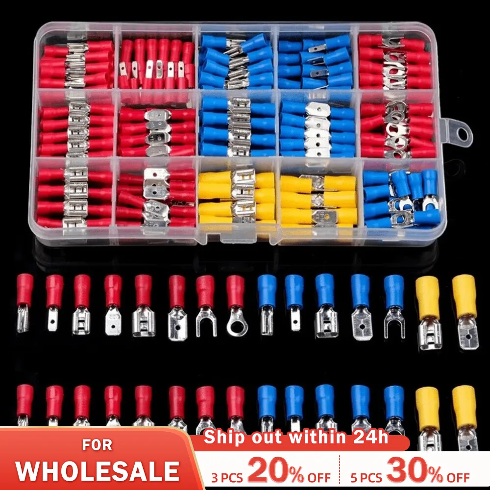 Kit-de-conector-de-cable-de-280-piezas-terminales-aislados-macho-y ...