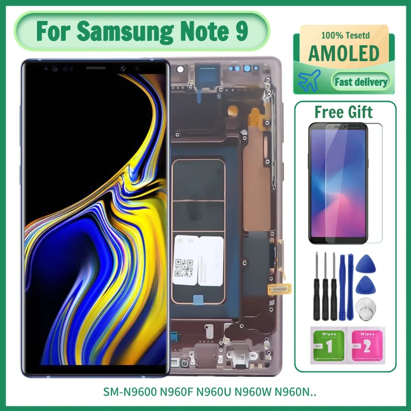 100-AMOLED-For-Samsung-Galaxy-Note-9-LCD-Display-SM-N9600-N960F-N960U ...