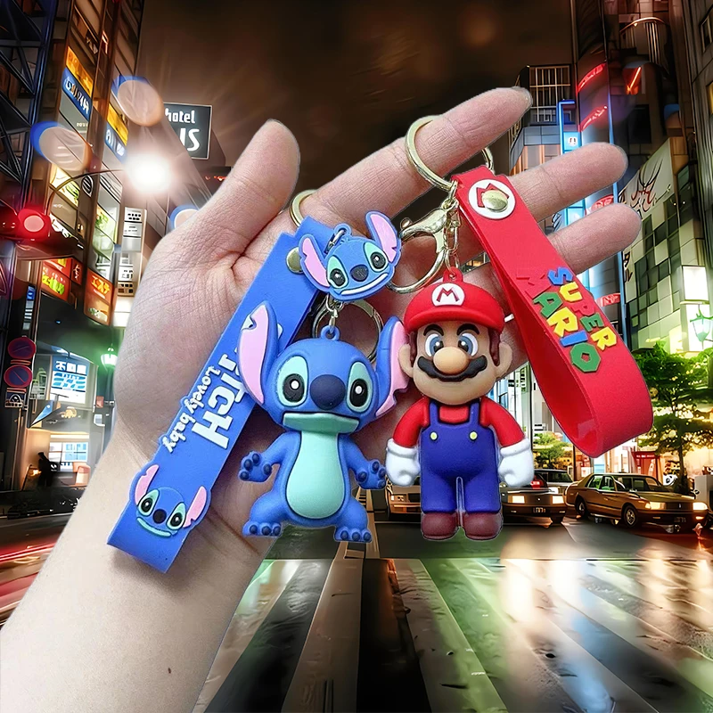 LLavero-de-Super-Mario-Stitch-de-Disney-15-estilos-Mario-Bros-Luigi ...