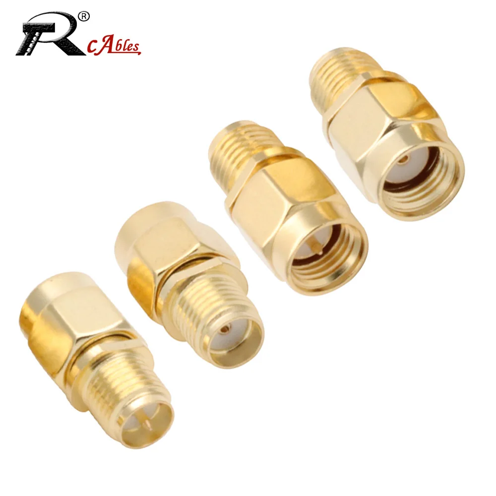 10PCS-SMA-Adapter-RP-SMA-Male-Plug-to-RP-SMA-Female-Jack-RF-Coaxial ...