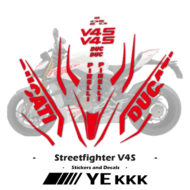 For-Ducati-Streetfighter-V4-V4S-Full-Car-Sticker-Decal-Motorcycle ...