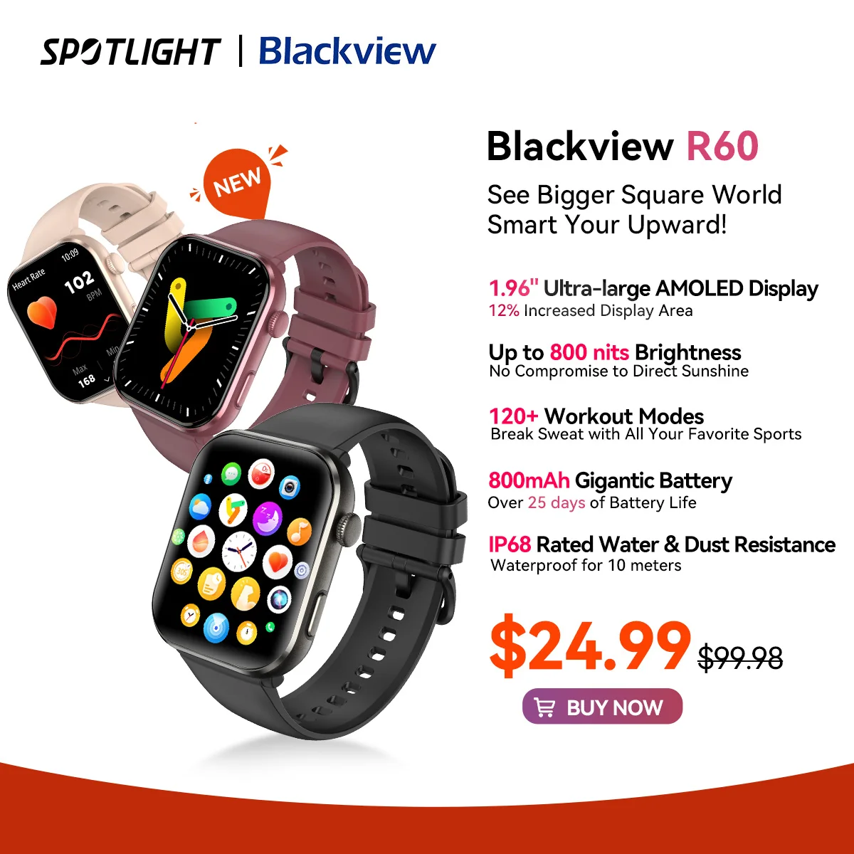 World-Premiere-Blackview-R60-Smartwatch-1-96-AMOLED-Display-800mAh ...