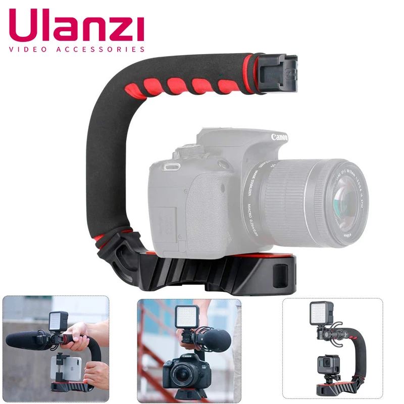 Ulanzi-U-Grip-Pro-Triple-Cold-Shoe-Mount-Handle-Hand-Grip-Vlog-Camera ...