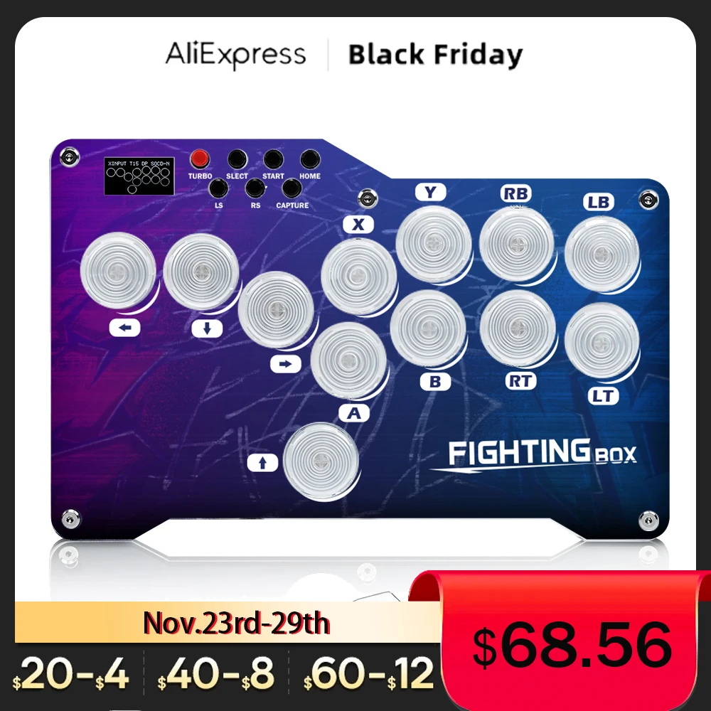 FightingBox-HitBox-Fighting-Game-Joystick-Controller-For-PC-PS3-PS4-Arcade-Stick-For-Nintendo ...