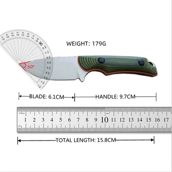 Model 15017 Hidden Canyon Hunter Fixed Blade Knife Drop Point Blade G10 ...