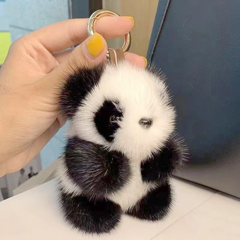 Small-Panda-Plush-Doll-Keychains-for-Women-Girls-Cute-Imitation-Mink ...