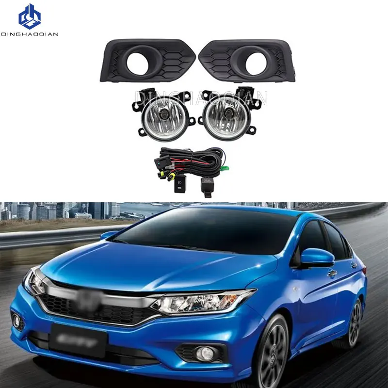1 Pair Car Front Bumper Halogen Fog Lights Assembly Driving Lamp ...