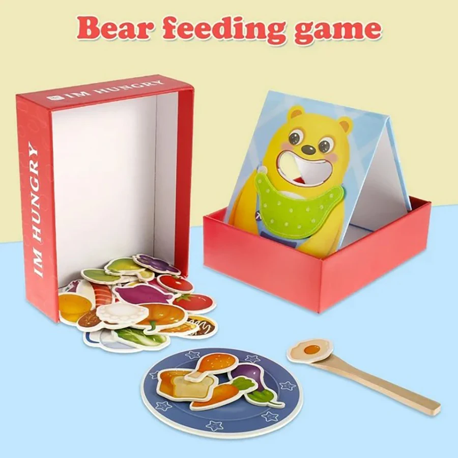 Montessori-Parent-Child-Interaction-Play-House-Simulation-Feeding-Game ...
