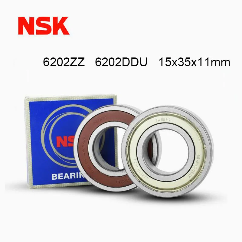 Japan NSK 6202 Bearing 15*35*11 mm ABEC-7 For Motorcycles Engine Crankshaft 6202ZZ 6202DDU Ball ...