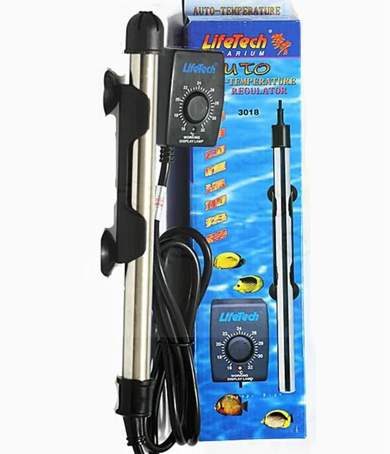 100/200/300w Stainless Steel Fish Tank Water Heating Rod Aquarium ...