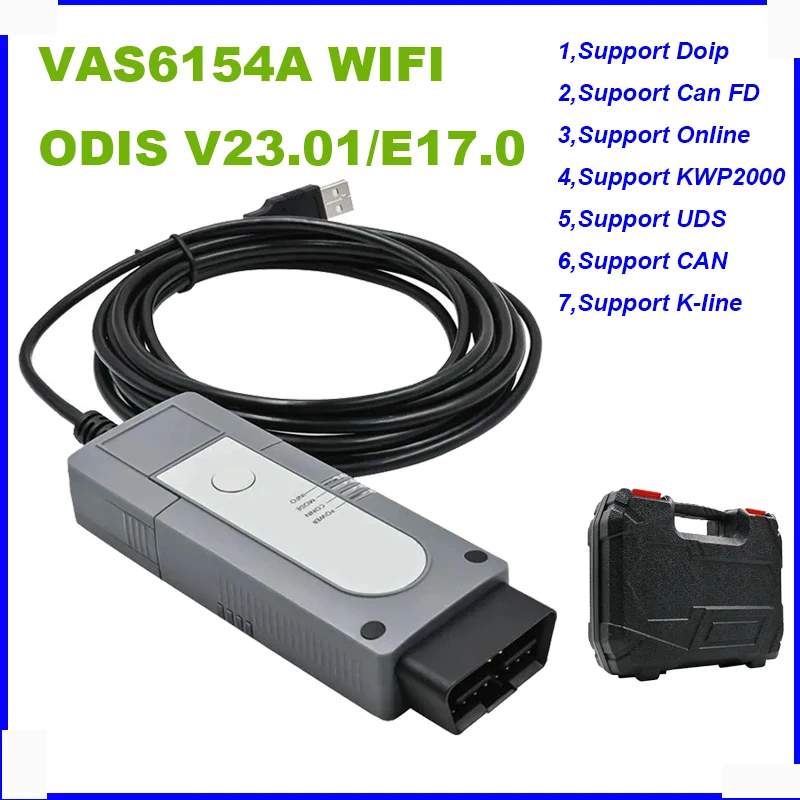 VAS6154A WIFI ODIS V23.01/E17.0 Scanner support CAN FD and DoIP ...