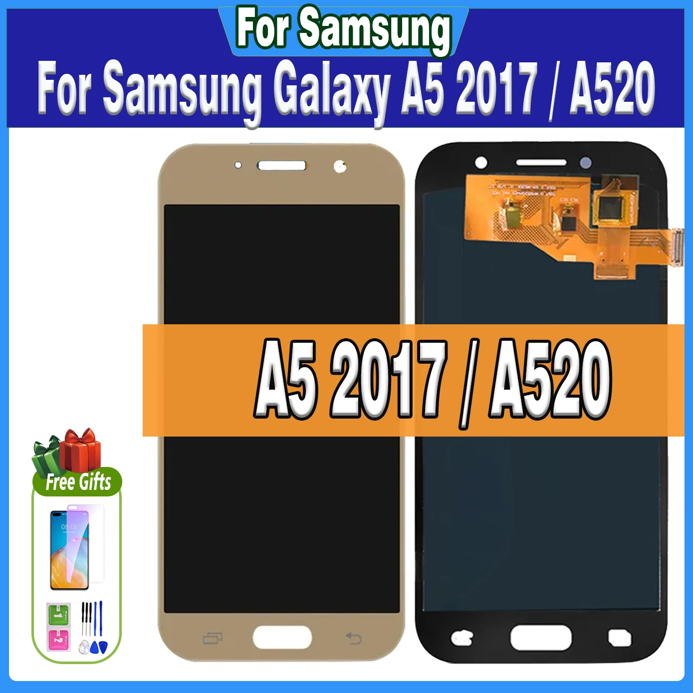 100-Tested-SUPER-AMOLED-For-Samsung-A5-2017-LCD-Display-Touch-Screen ...