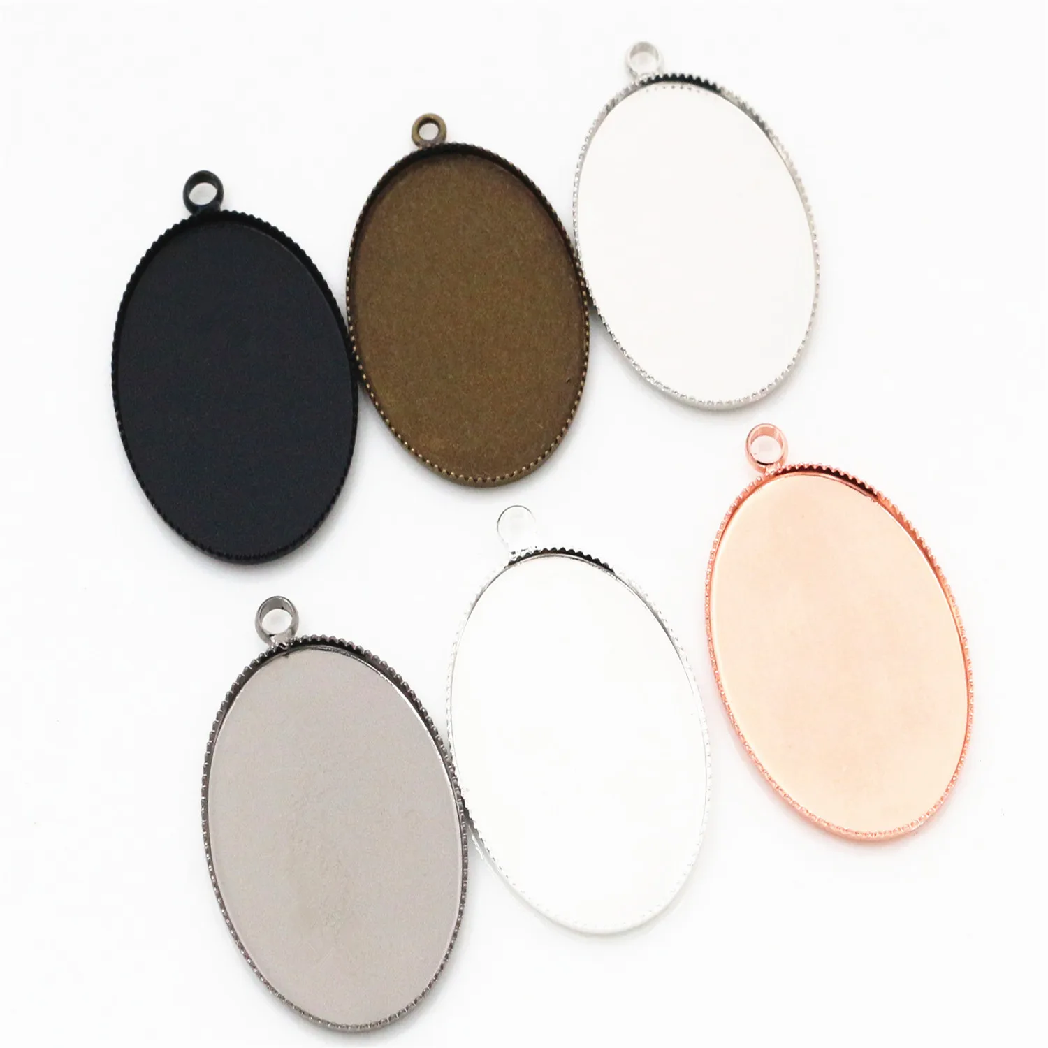 10pcs-18x25mm-High-Quality-6-Colors-Plated-Copper-Oval-Tooth-Cabochon ...