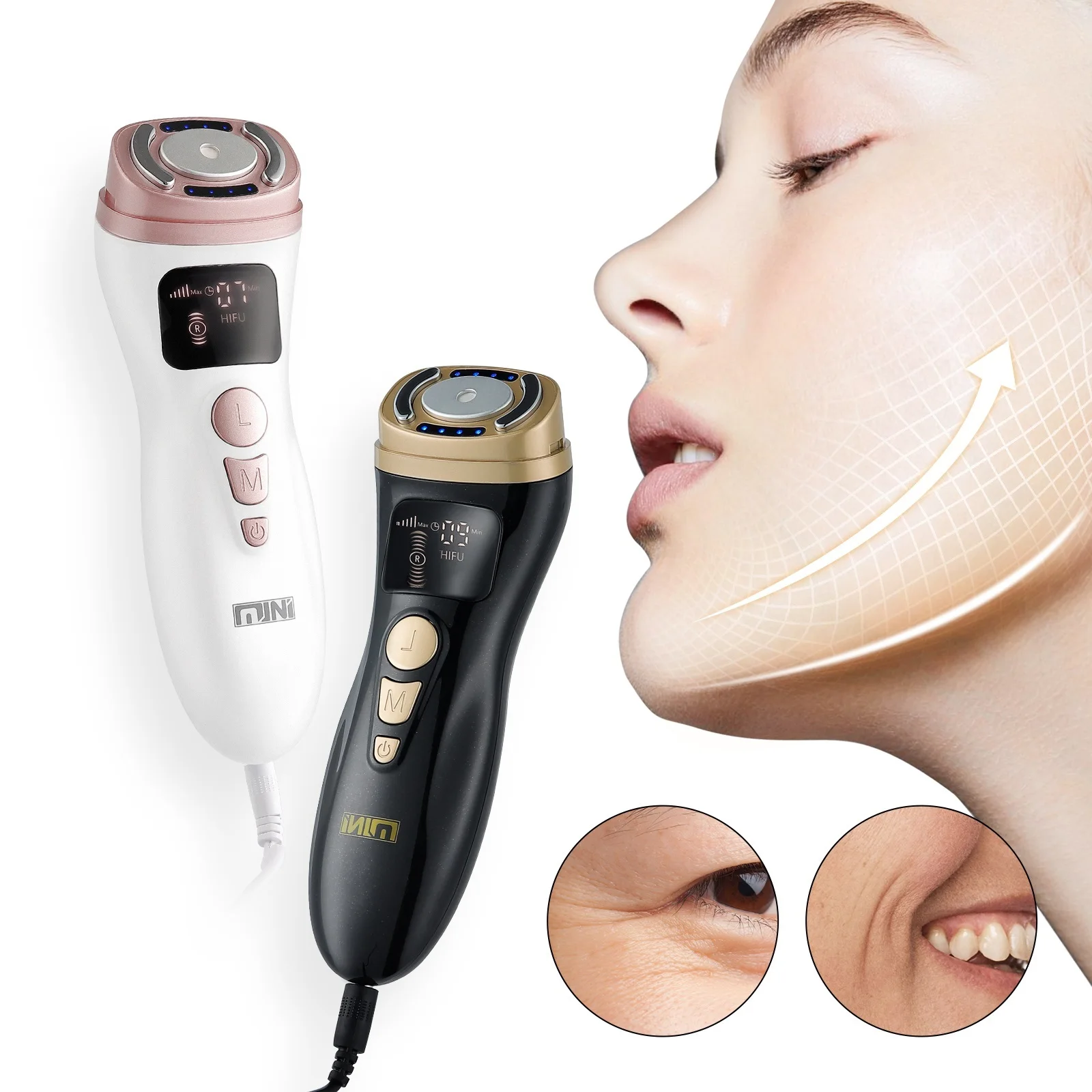 Mini-HIFU-Machine-Ultrasonic-RF-EMS-HIFU-Facial-Lifting-Skin-Tightening ...