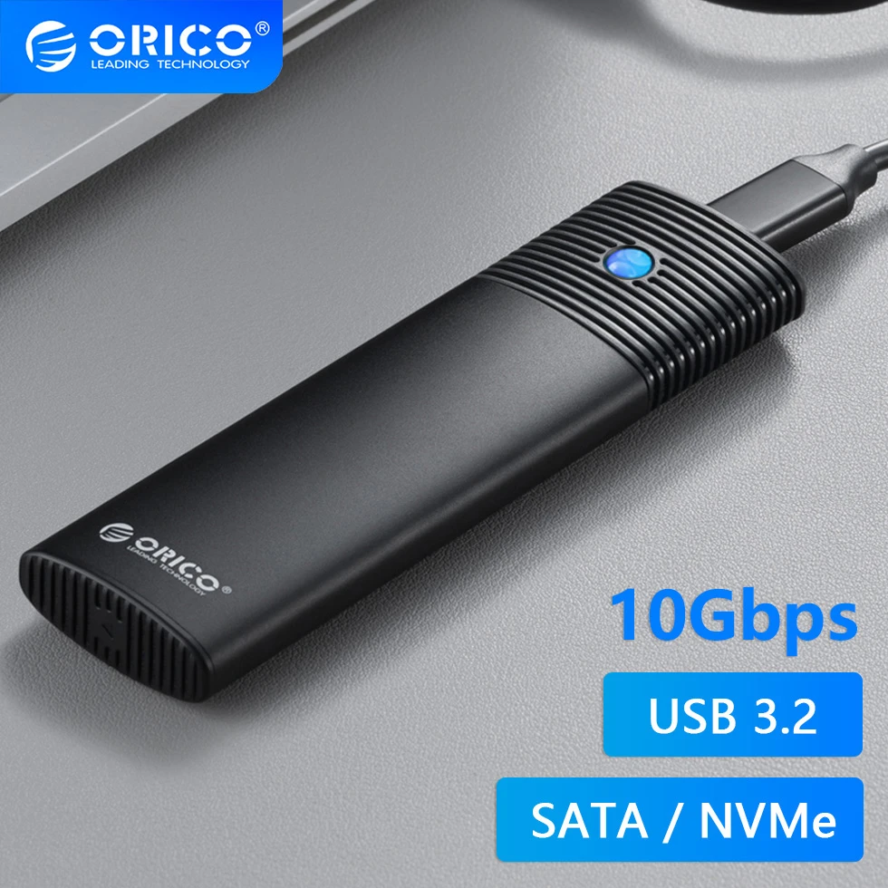 ORICO M.2 NGFF NVMe SSD Enclosure USB 3.2 Type C External Case Hard ...