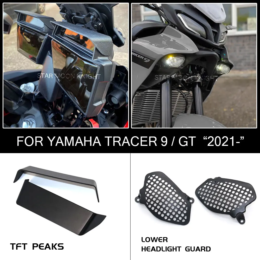 TFT-Peaks-Hat-Sun-Visor-Meter-Cover-For-Yamaha-Tracer-9-9GT-Tracer9-GT ...