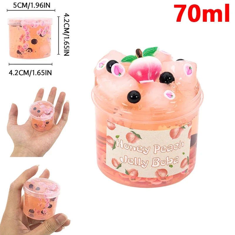 XX 70/300ml Large Capacity Crunchy Slime Kit Premade Crystal Slime Set ...
