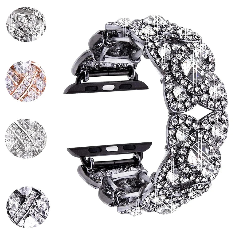 Bling Band for Apple Watch Ultra2 38mm 40mm 42mm 44mm 41mm 45mm 49mm ...