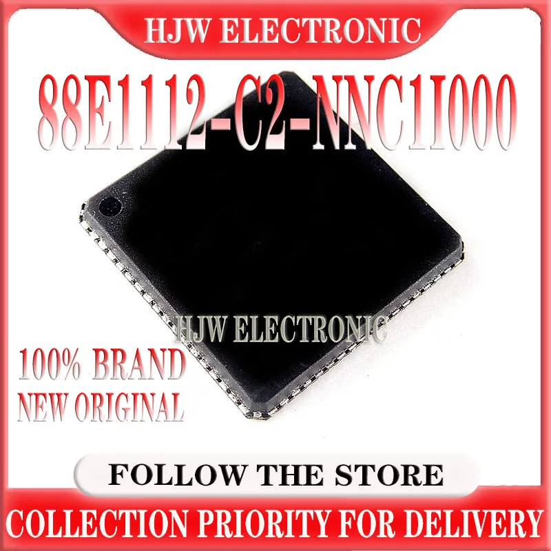 1-10PCS-88E1112-C2-NNC1I000-QFN-64ALASKATM-ULTRA-GIGABIT-PHY-WITH-DUAL ...