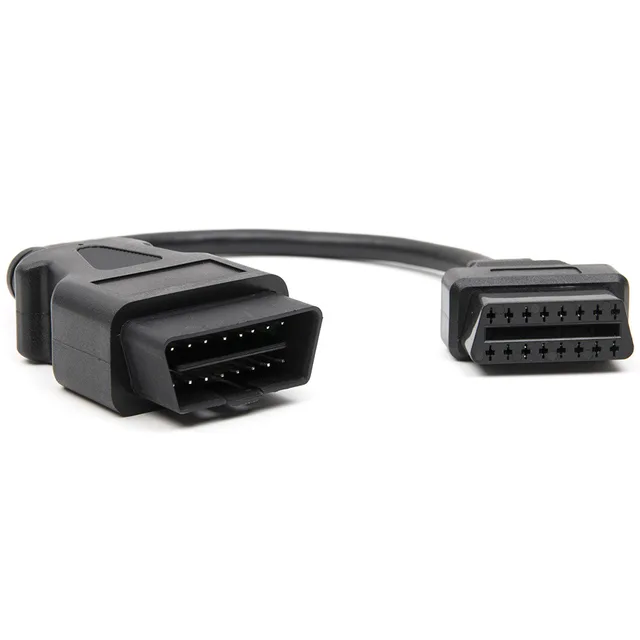 VAG OBD 16Pin To DB9 Serial RS232 Connector DB 9PIN OBD2 16Pin Male ...