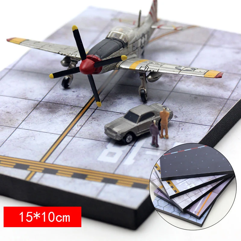 Simulation-Miniature-Airport-Runway-Platform-Sheet-Model-Military-Sand ...