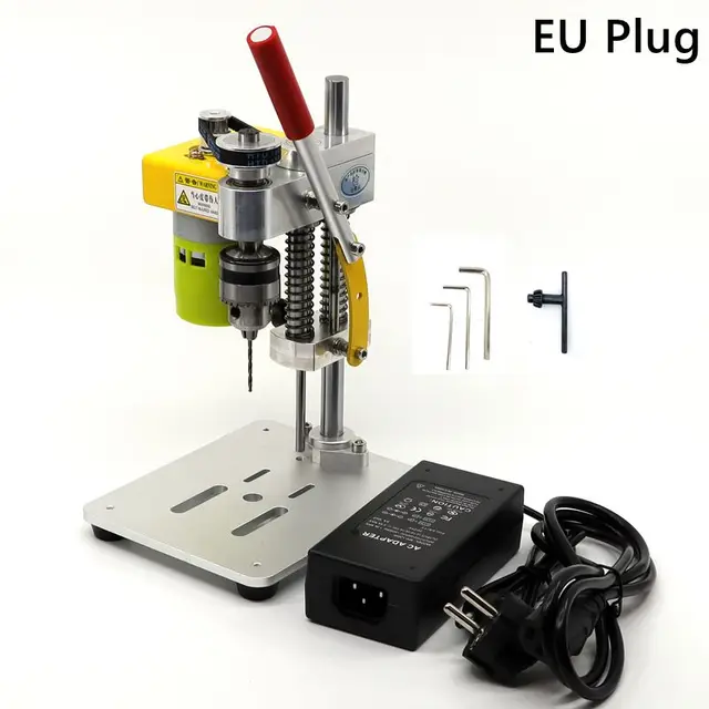 Mini wiertarka precyzyjna wiertarka CNC przenośna wiertarka stołowa B10 metalowa drewniana ...
