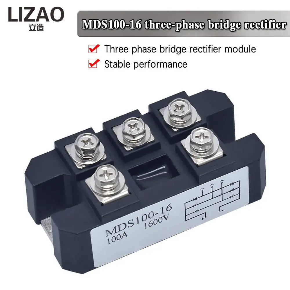MDS100A 3-Phase Diode Bridge Rectifier 100A Amp 1600V MDS100-16 ...