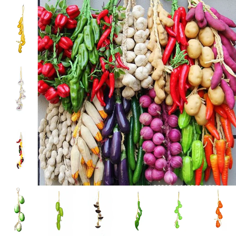 Artificial-Simulation-Food-Vegetables-Fake-Chili-Pepper-Fruits-Grapes ...