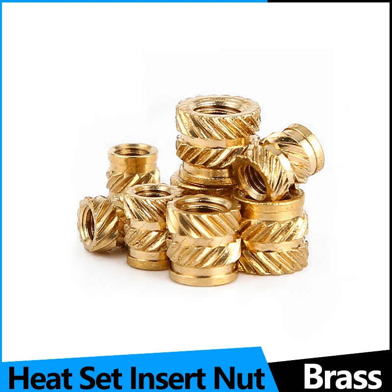 Brass-Heat-Set-Insert-Nuts-Embed-Parts-Female-Thread-Copper-Knurled ...