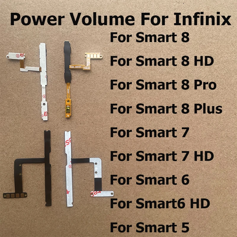 Power Flex For Infinix Smart 8 7 6 5 Pro Plus HD Switch Power On Off ...