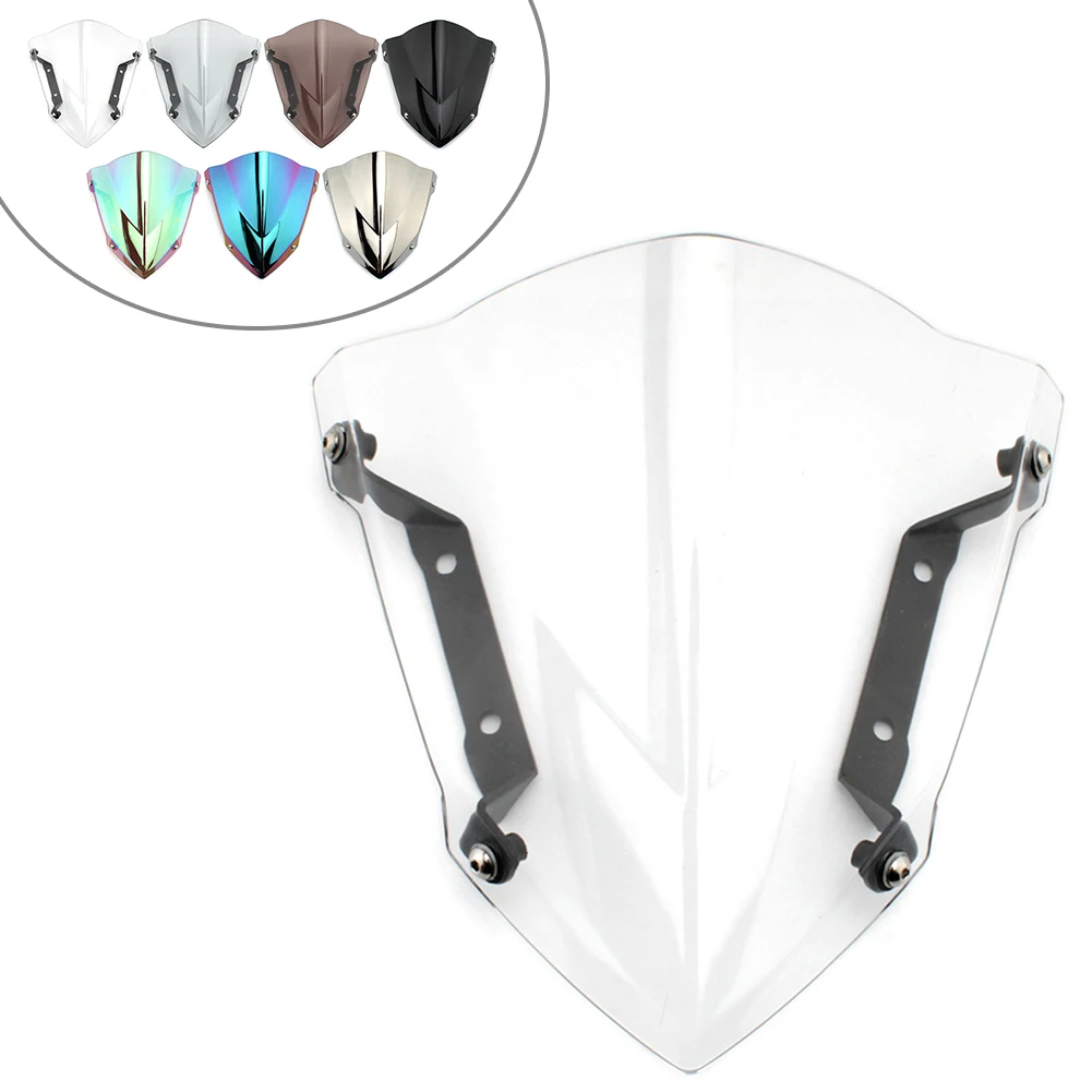 Motorbike-ABS-Plastic-Windshield-Wind-Deflector-Windscreens-with ...