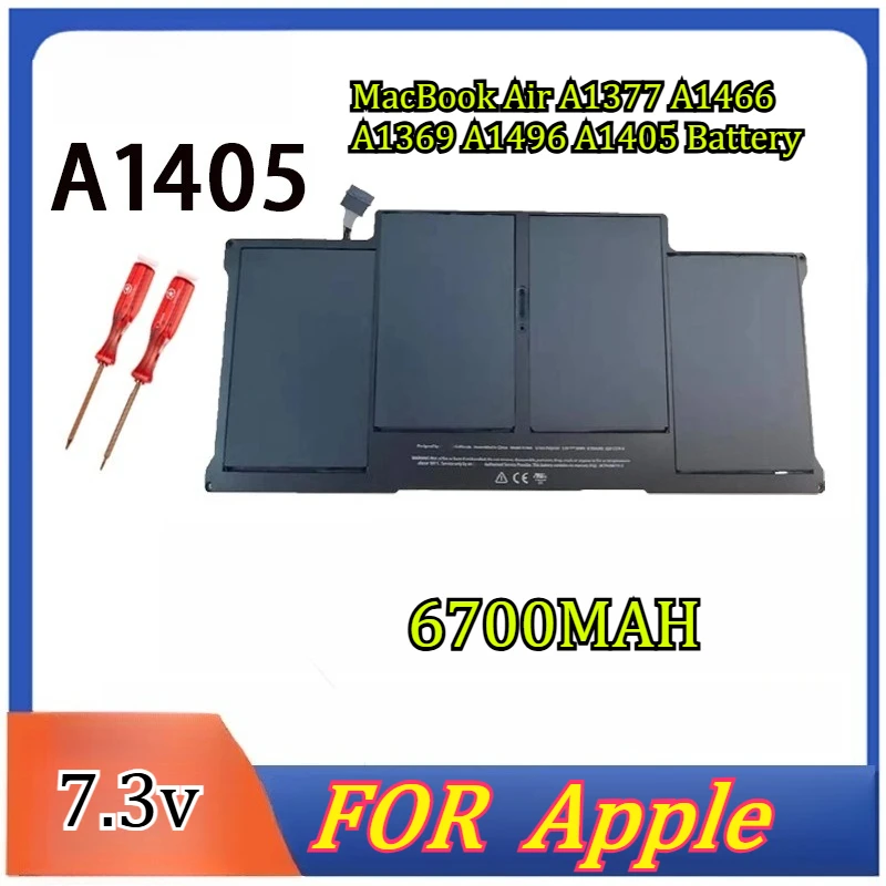6700MAH 7.3V Battery Life Suitable for Apple MacBook Air A1377 A1466 ...
