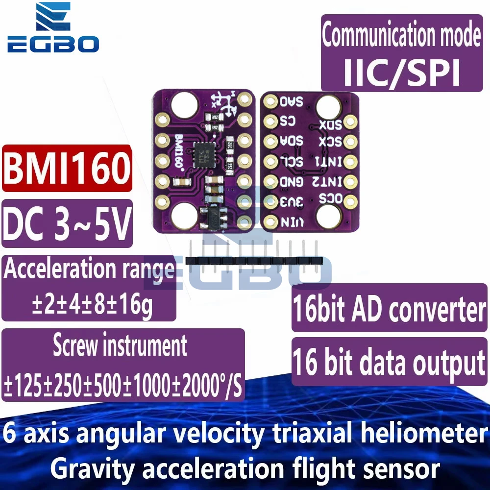 1PCS-EGBO-BMI160-Accelerometer-Gyroscope-Module-6-Dof-inertial ...