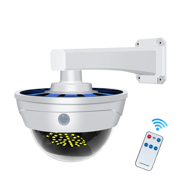 Solar Powered Fake Security Camera Shape Solar Light with PIR Motion ...