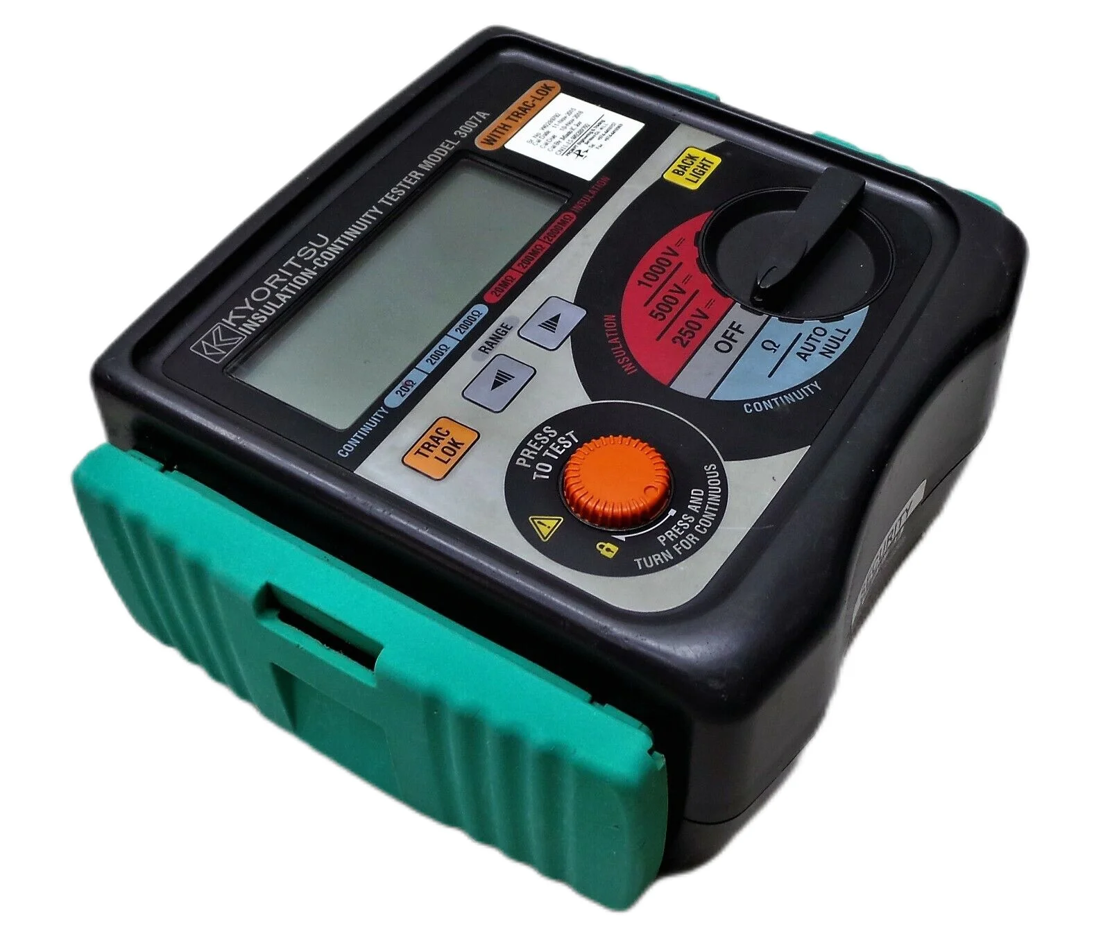 Kyoritsu-3007A-Digital-Insulation-Continuity-Tester-Insulation ...