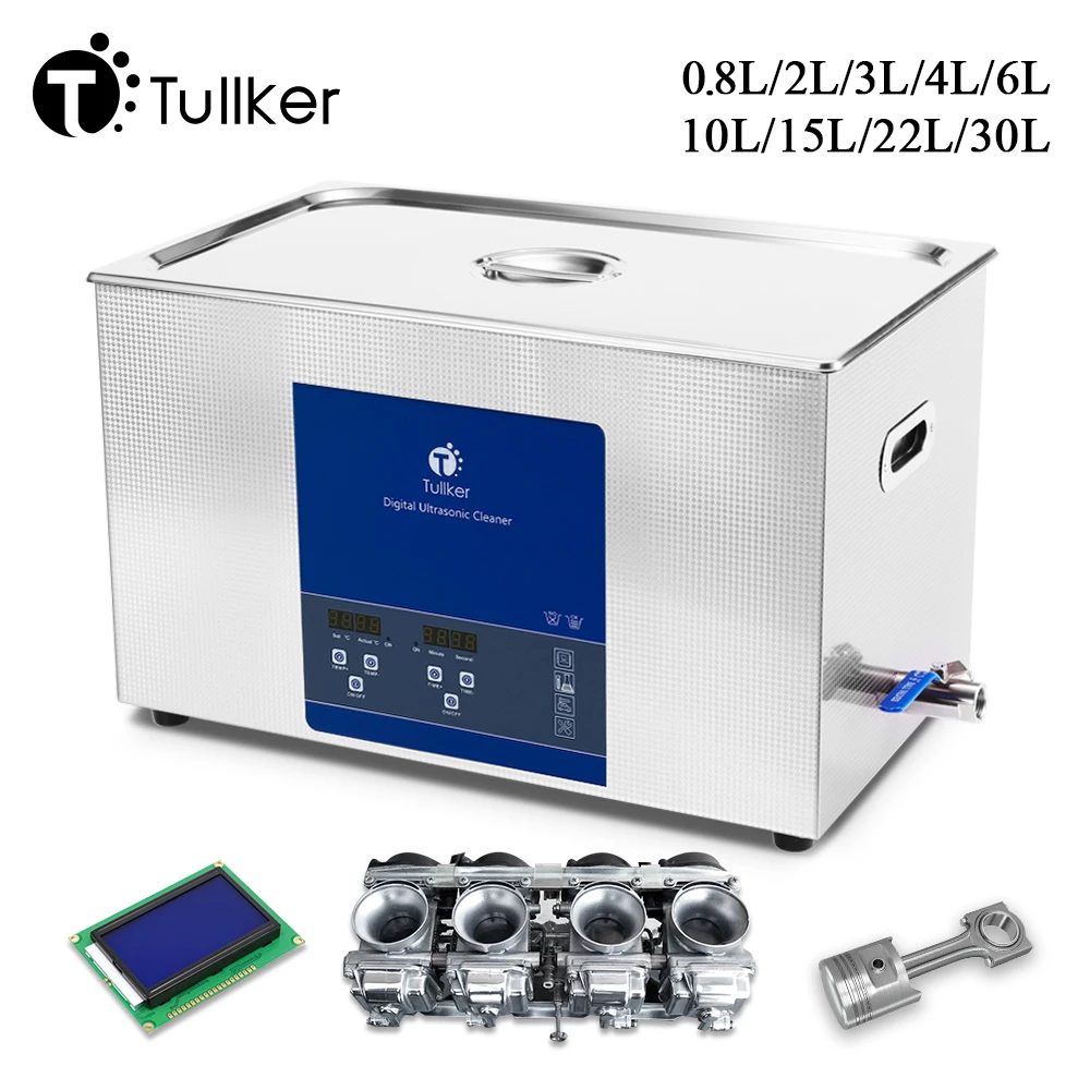 Tullker-2L-6L-10L-38L-Digital-Ultrasonic-Cleaner-Bath-SUS304-Tank ...