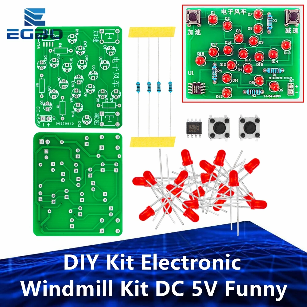 DIY-Kit-Electronic-Windmill-Kit-DC-5V-Funny-DIY-for-Practice-Adjustable ...