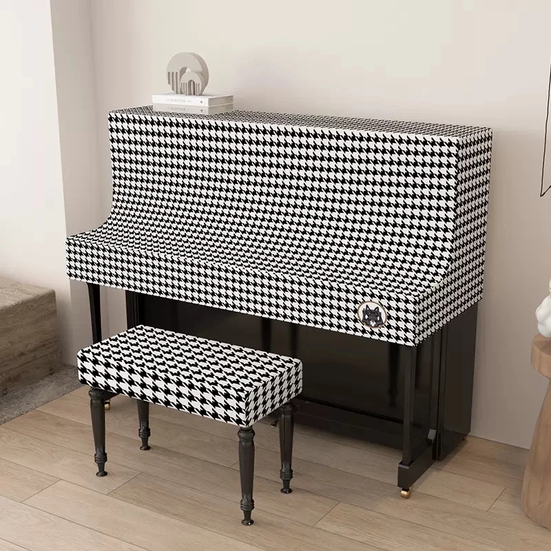 Piano-dust-cover-stool-cover-retro-luxury-modern-simple-piano-cover-or ...