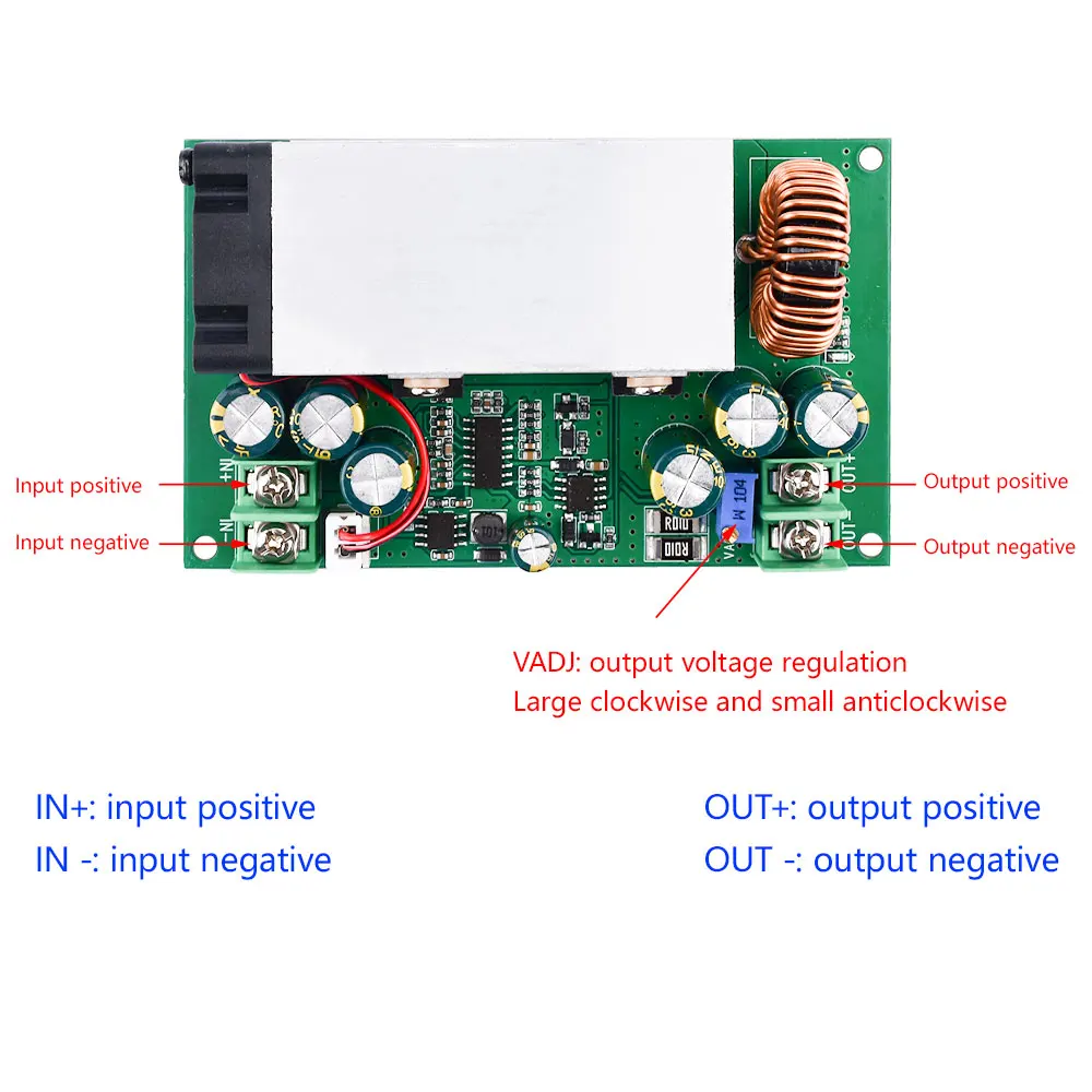 DC-DC 600W Buck Converter, Adjustable, High Efficiency - Digilog.pk