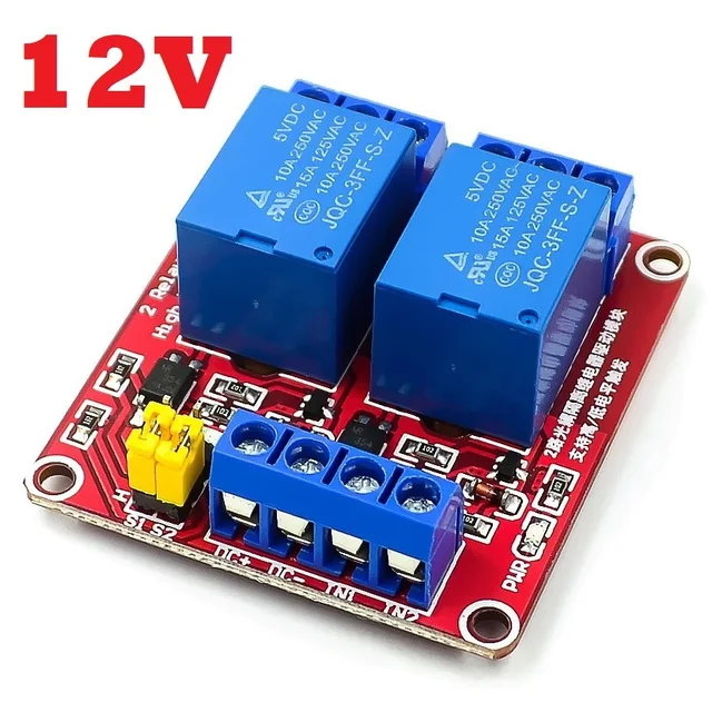 2 Channel 5V 12V 24V Relay Module Board Shield With Optocoupler 12V ...