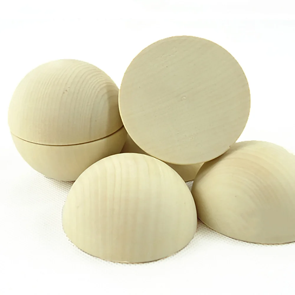 10mm-80mm-Split-Wood-Ball-Wooden-Primary-Color-Half-Ball-Wooden ...