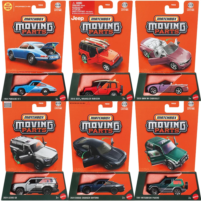 Original Matchbox Car 1/64 Moving Parts Porsche 911 Mitsubishi Pajero ...