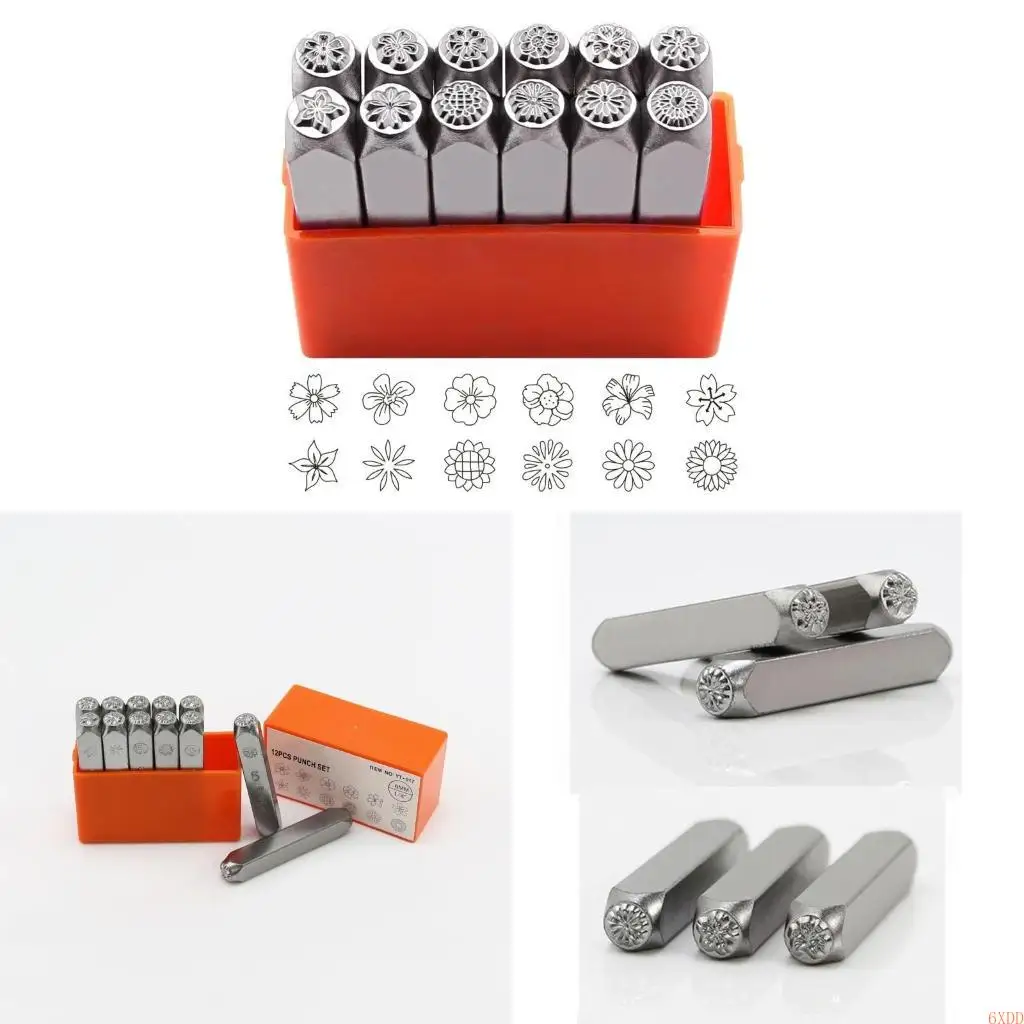 6XDD Steel Stamping Tool for Stamping Metal Leather Jewelery Making ...