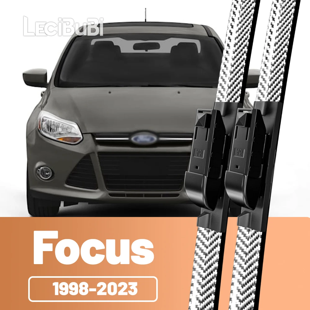 2pcs Front Windshield Windscreen Wiper Blades Carbon Fibre Wipers For ...