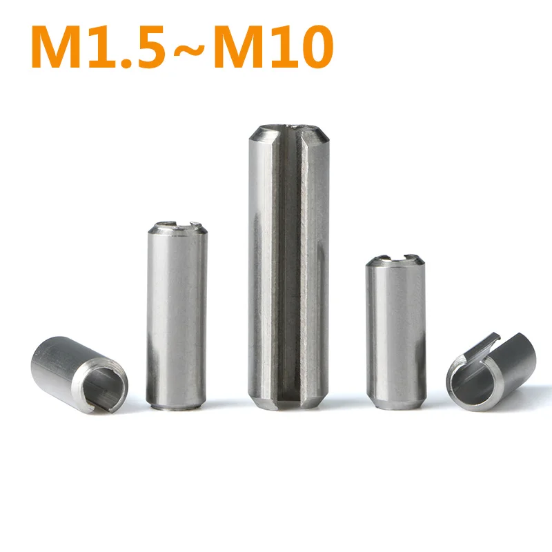 Pasador cilíndrico de acero inoxidable 304, pasador de tensión, M1.5 ...