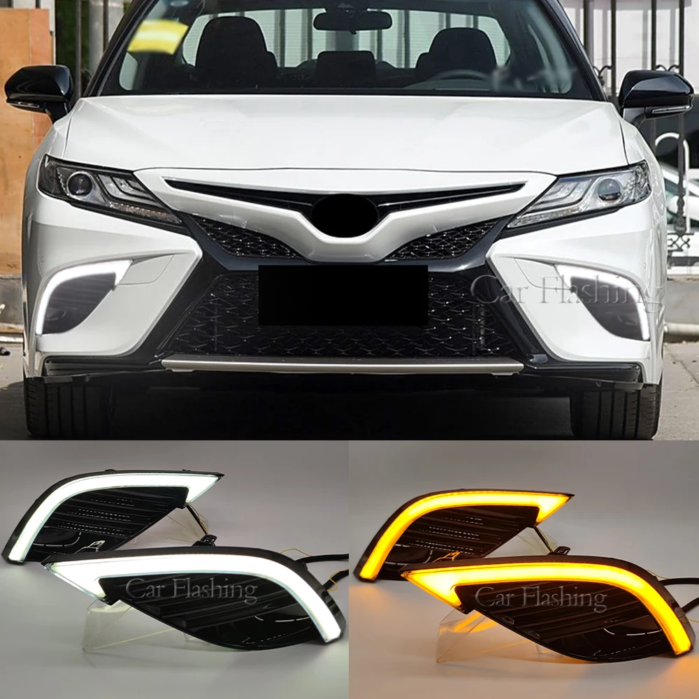 LED Fog Lamps Assembly For Toyota Camry SE XSE 2018 2019 2020 Daytime ...